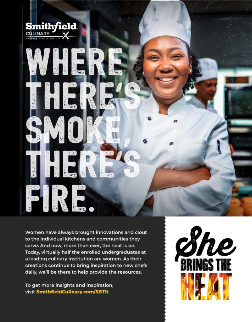 She Brings the Heat - Smithfield Culinary Branding Campaign